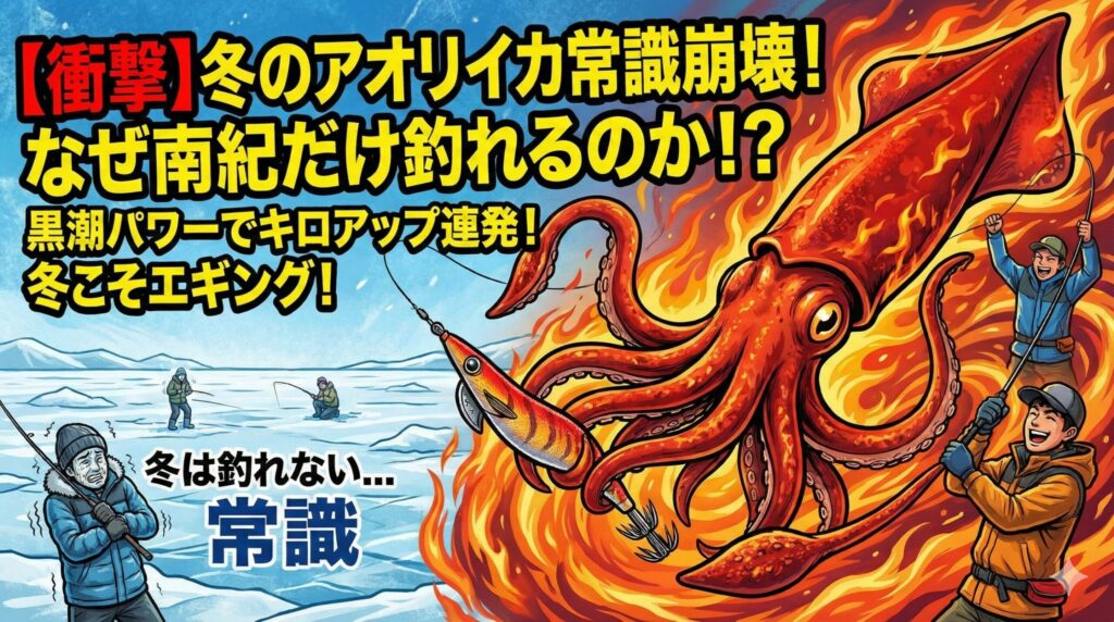 【常識崩壊】冬はアオリイカが釣れない？南紀地方だけが「爆釣エリア」であり続ける3つの科学的理由